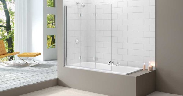 Merlyn MB9 3 Panel Folding Bath Screen