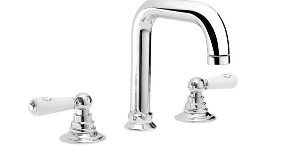 Swadling Invincible Curved Spout Deck Mounted Basin Mixer - 7200006
